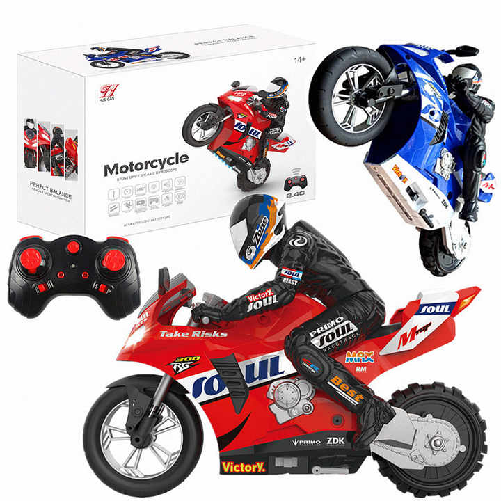 Hot Tiktok 1:6 RC Stunt Motorcycle Rc Stunt Car Hobby Toys 2.4G Remote ...