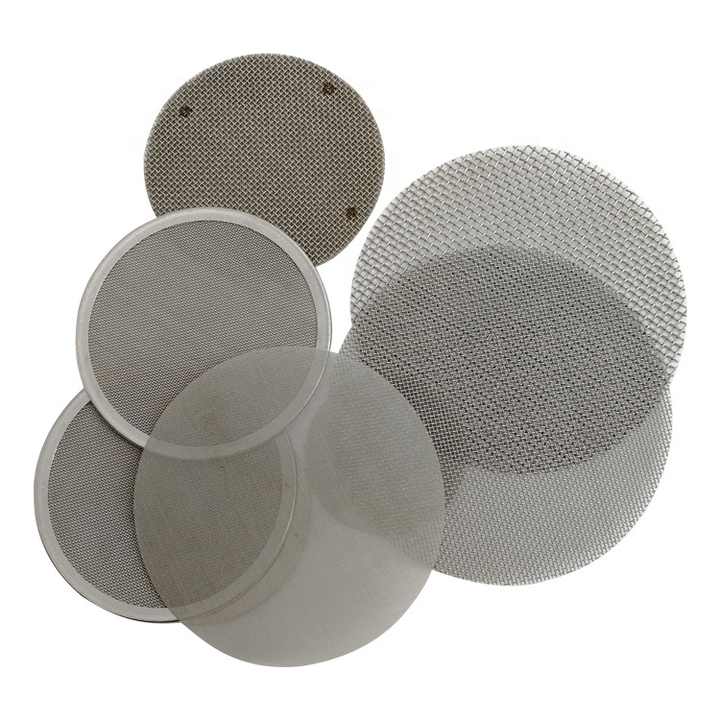 Disc Circle Mesh Filter - Stainless Steel Porous Screen