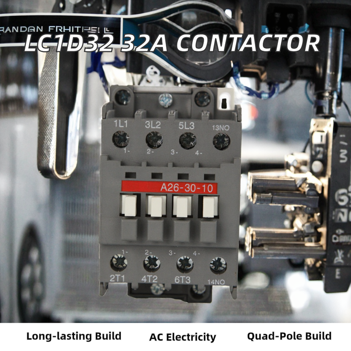 32A 3-Pole AC Contactor 380V 48V 110V Main Circuit Ratings ...
