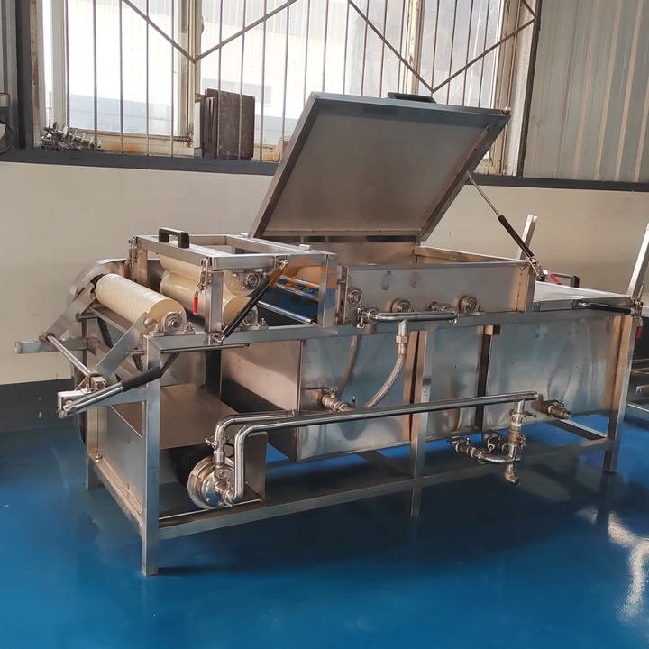 Commercial Automatic Tofu Skin Cloth Washing Machine Bean Curd Yuba Cleaner for Tofu Sheet Line ...