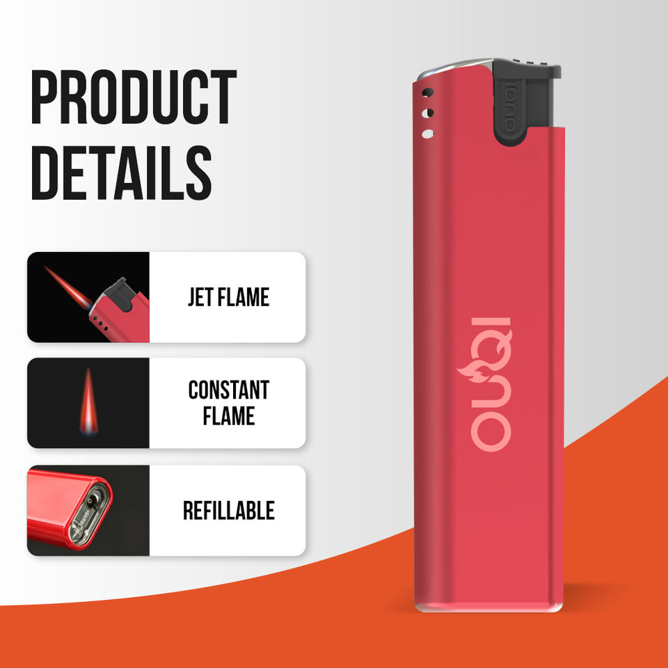 Custom Printing Logo Refillable Gas Cigarette Windproof Ligter with ...
