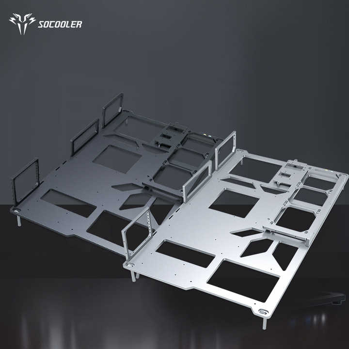 Socooler DIY ATX Desktop Computer Case - Aviation Aluminum