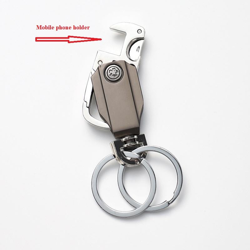 Gyro Rotary Key Chain Mobile Phone Bracket Key Chain Metal High-Grade ...