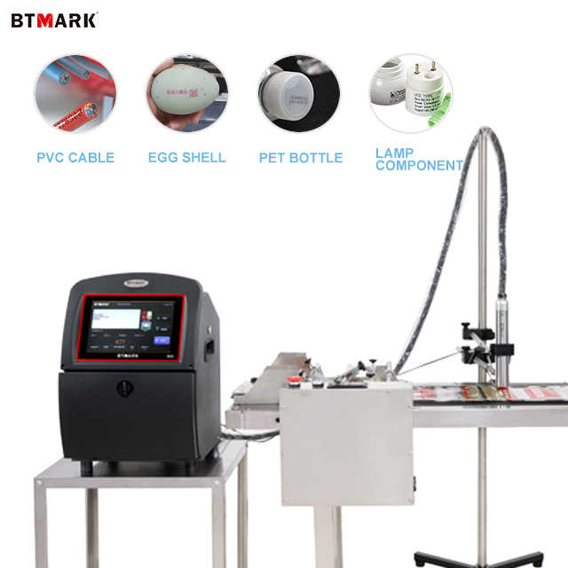 BTMARK Industrial Conveyor Expiry Date Batch Code Printer Printing Automatic Continuous Clean ...