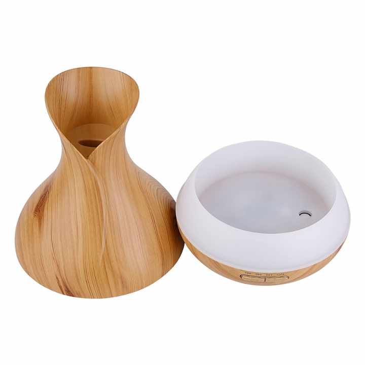 Wholesale Tulip Style Light Wood Grain Aromatherapy Diffuser Electric Fragrance Home Mini Air ...