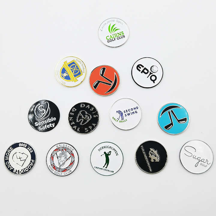 Figure Design Wholesale Custom Golf Ball Marker Miniature Enamel Balls ...