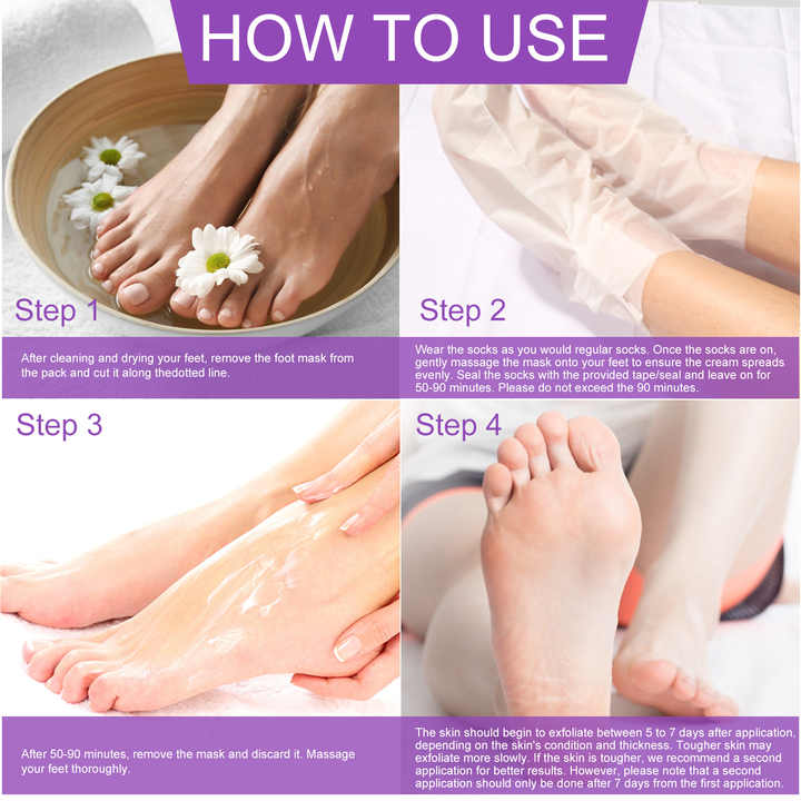 ALIVER Foot Peeling Mask - Natural Exfoliating Moisturizer