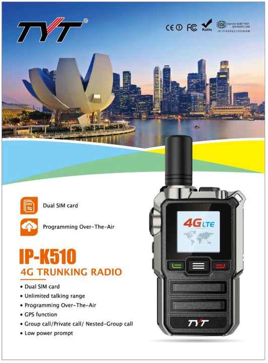 Tyt IP-K510 4G LTE IP Network Poc Radio - Long Range Communication