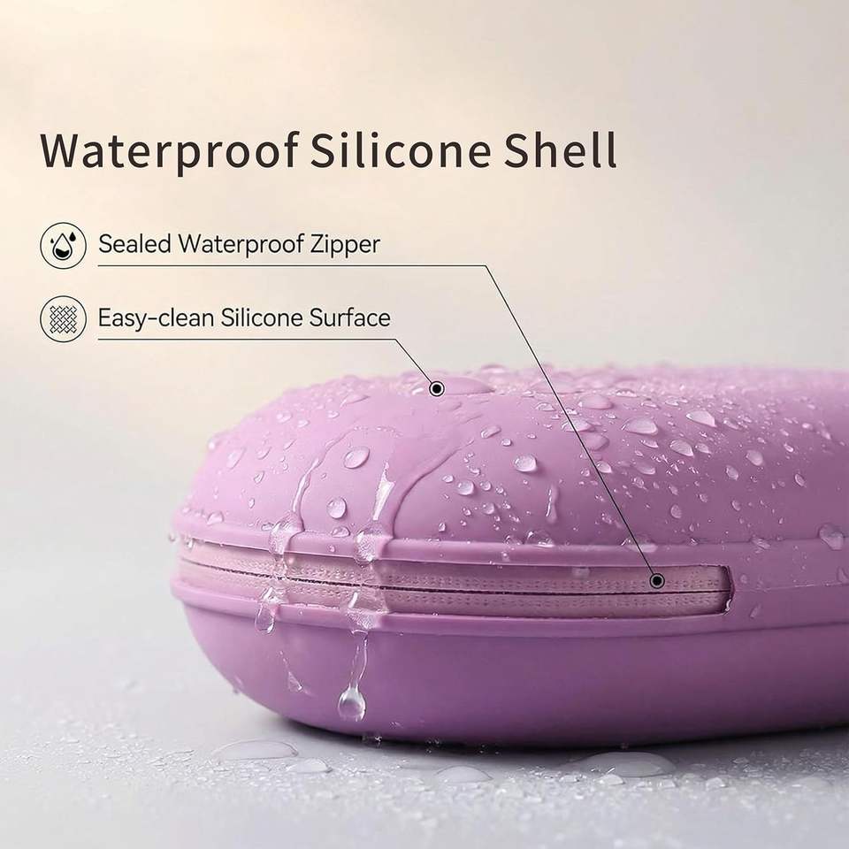 Custom Eco-Friendly Silicone Makeup Bag Large Portable Travel Cosmetics ...