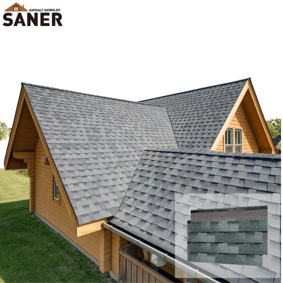 China Saner Laminated Asphalt Shingles Modern Waterproof Machine Made ...