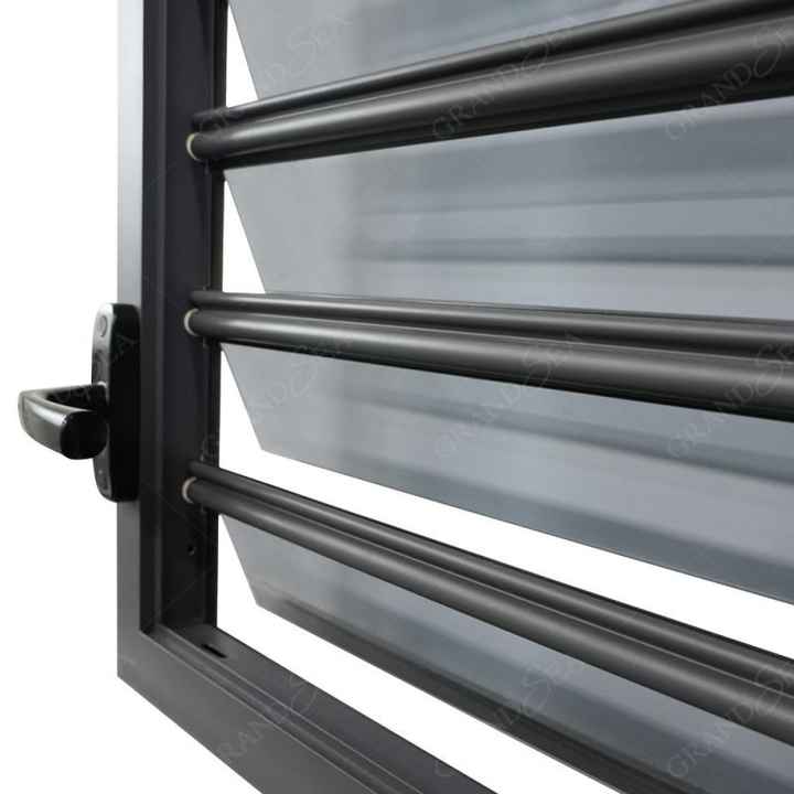 Grandsea Aluminum Louvered Clear Glass Shutter Windows