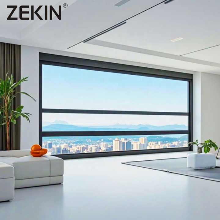 Electric Automatic Retractable Window - Double Tempered Glass