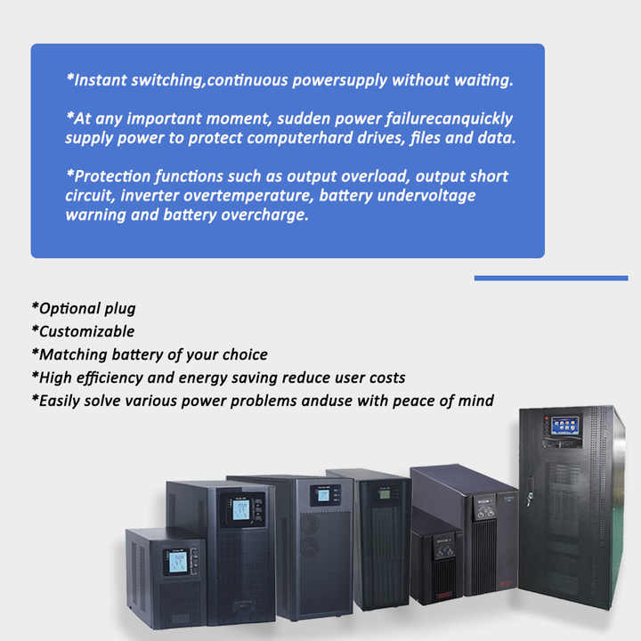 Digital Control Smart UPS 10KVA OEM UPS Uninterruptible Power Supply ...