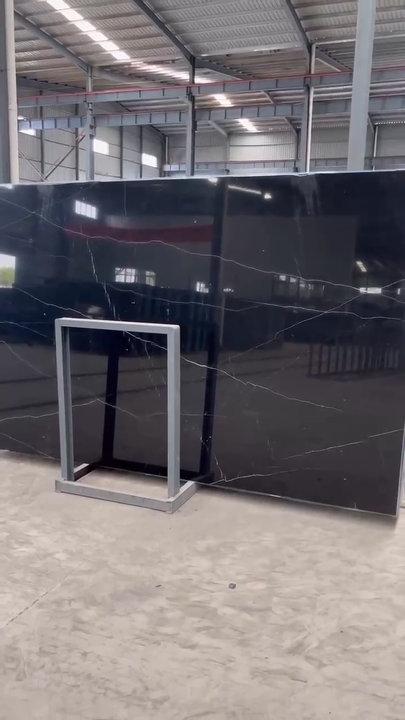 Onyx Marble Polished Black Slab Tiles Modern Design Calcite Countertop ...