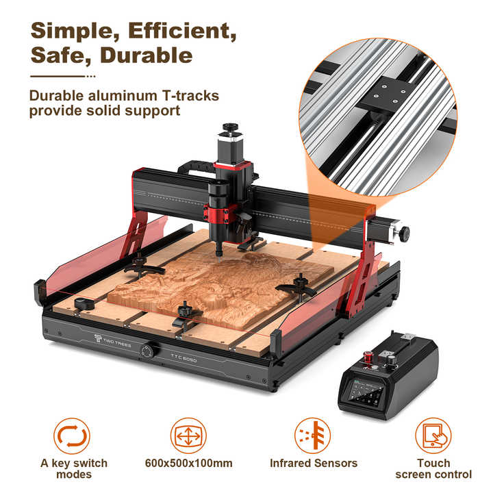 TWOTREES TTC6050 CNC Wood Router Machine for Wood Cutting & Engraving OEM