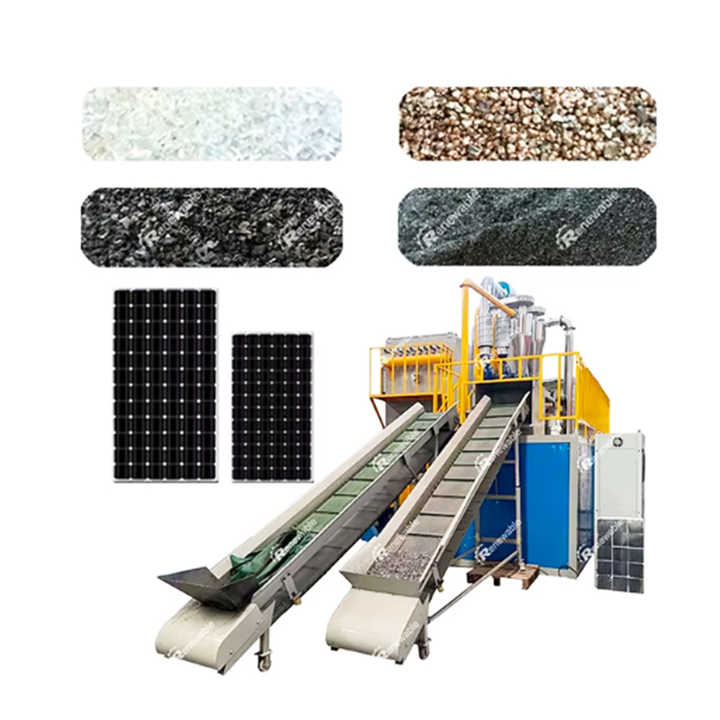 Pv Glass Recycling Machine Automatic Solar Panel Shredding Sorting ...