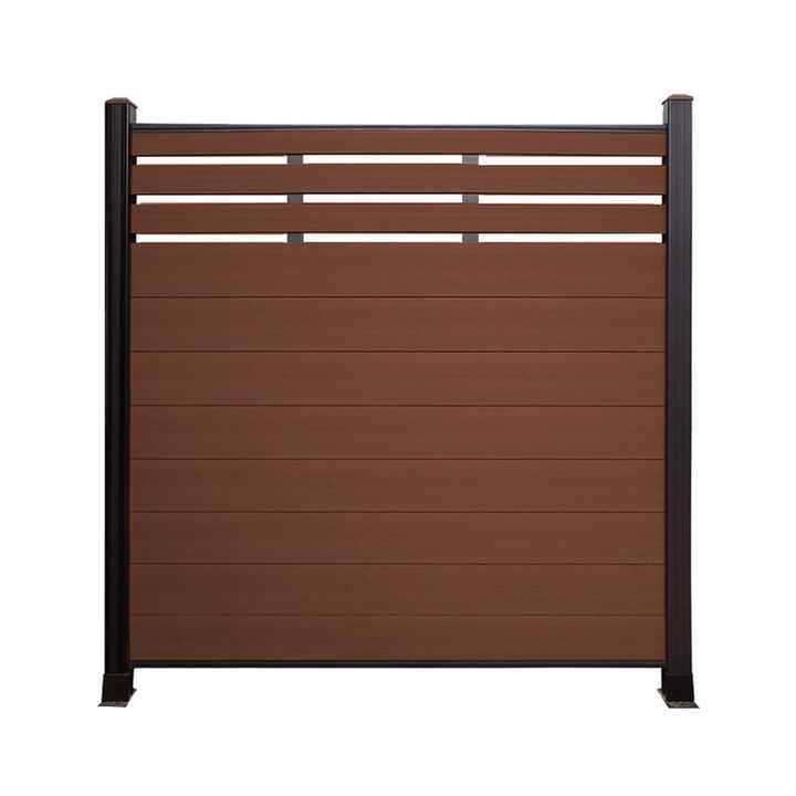 Durable Outdoor WPC Modern Garden Fence Composite Privacy Wall Trellis ...