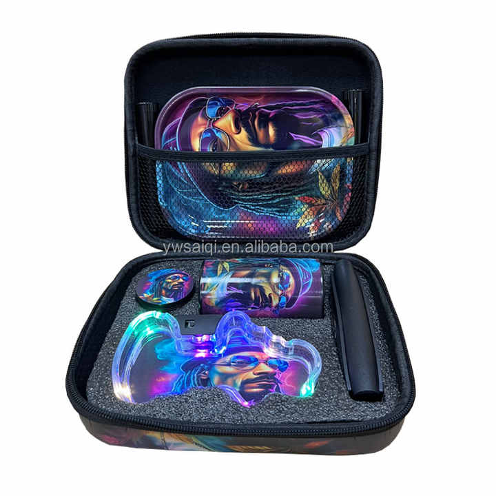 Wholesale 6 PCS Tobacco Smoking Kit with Stash Jar, Rolling Tray ...