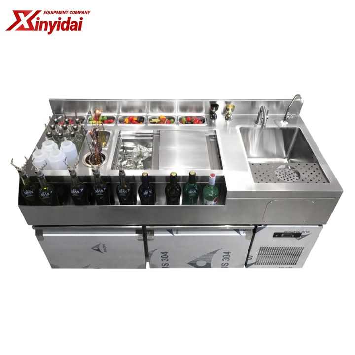 Customizable Stainless Steel Cocktail Bar Station for Commercial ...