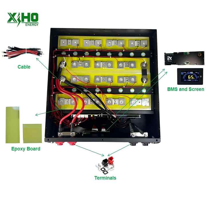 Starmax 51.2V DIY Solar Energy System Kits Rack Mounted 5KWH 100AH 16S ...