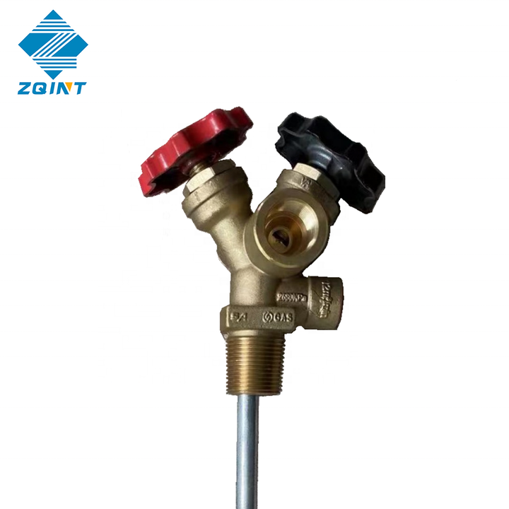 Double head control lpg gas dual valve to african Zimbabwe 48kg lpg gas ...