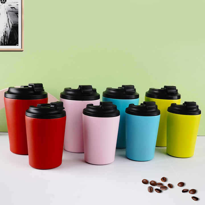 Customizable Modern Design Double Wall Insulated Coffee Mug with Seal ...