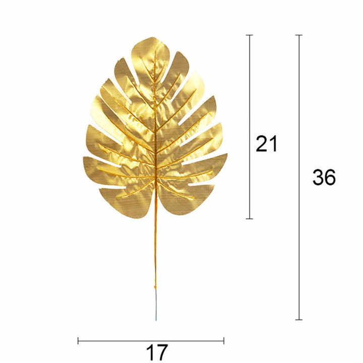 A-283 Golden Tropical Palm Leaves for Wedding Decorations