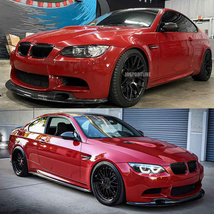 Real Carbon Fiber Front Bumper Lip Splitter for BMW 3Series E90 E92 E9X ...
