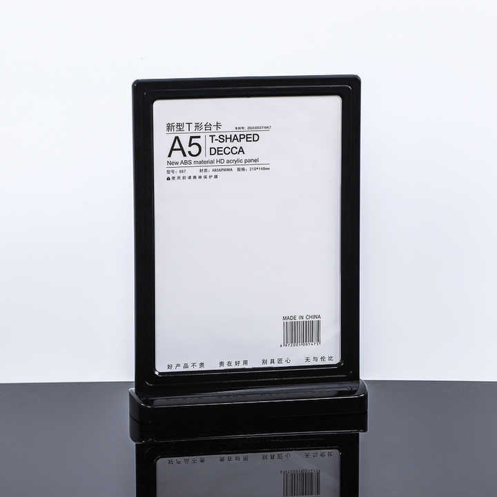 T Shape Injected Vertical A5 Desktop Sign Holder Display Racks| Alibaba.com
