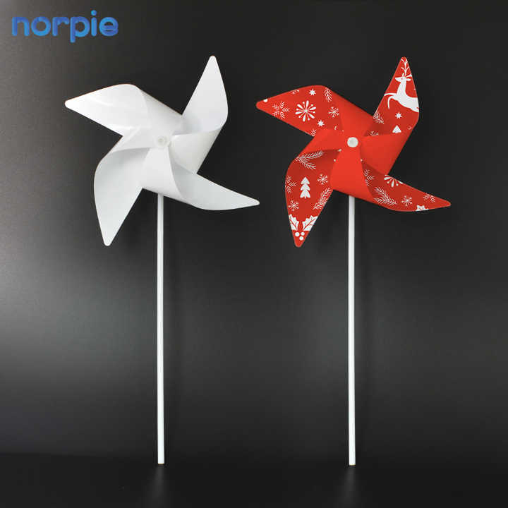 New Kids Outdoor Double-sided Square Sublimation PET Plastic Windmill ...