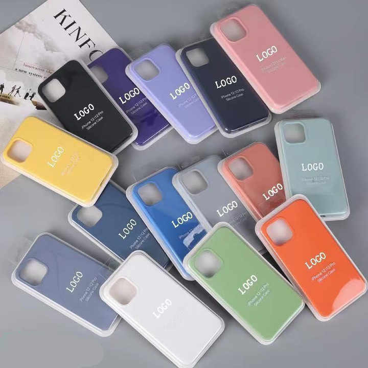 Official LOGO with Retail Box - Liquid Silicon Phone Case