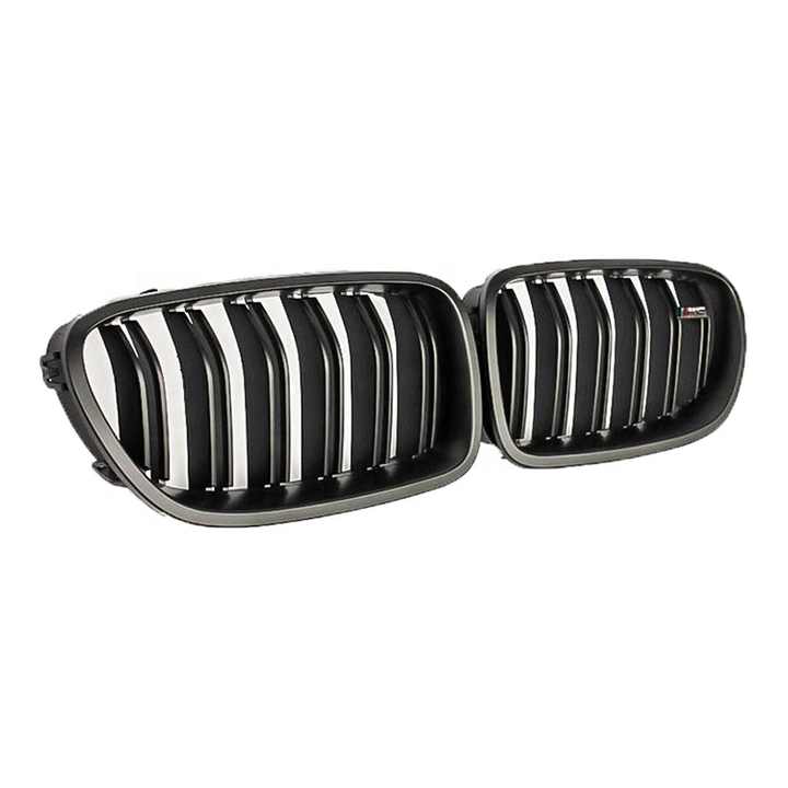 High Quality Auto Parts M5 F18 F10 Black Double Slat Line Mesh Grille ...