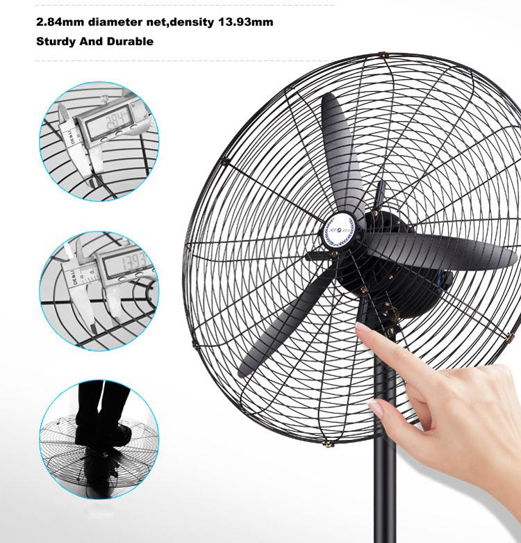 High Quality 20/26/30 Inch Large Wall Fan Industrial Floor Fan Cooling ...