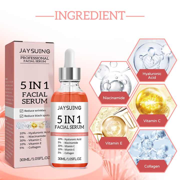 For Jaysuing 5 in 1 Anti-Wrinkle Facial Serum for Essence Firming and ...