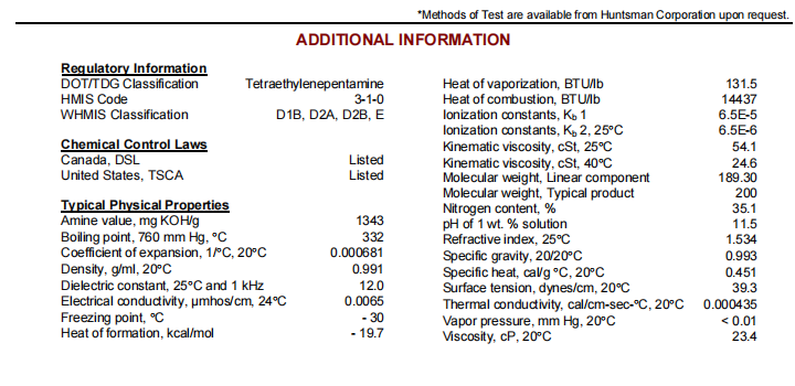 Wholesale Prices Tetraethylenepentamine Tepa Amine Curing Agent Water Treatment Chemical Tepa ...