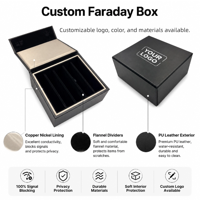 Custom RFID Privacy Protection Signal Shielding Premium Large Capacity ...