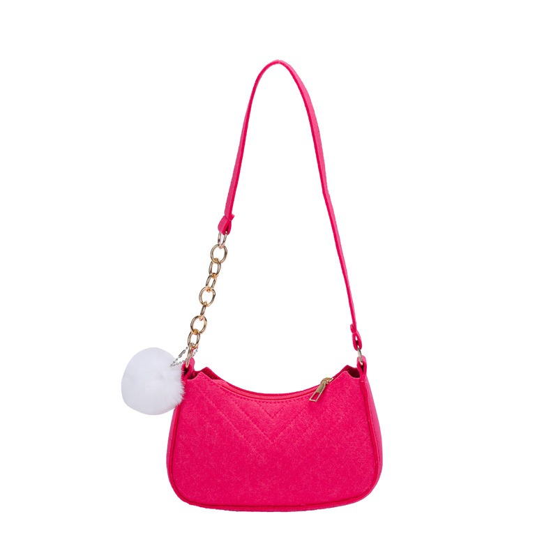 Markdown Sale Women's Shoulder Bags Fashion Casual Felt Underarm Bags ...