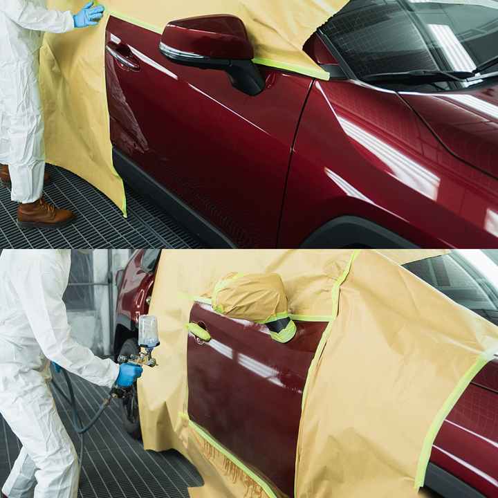 Waterproof 40gsm 45gsm Biodegradable Car Spray Automotive Painting ...