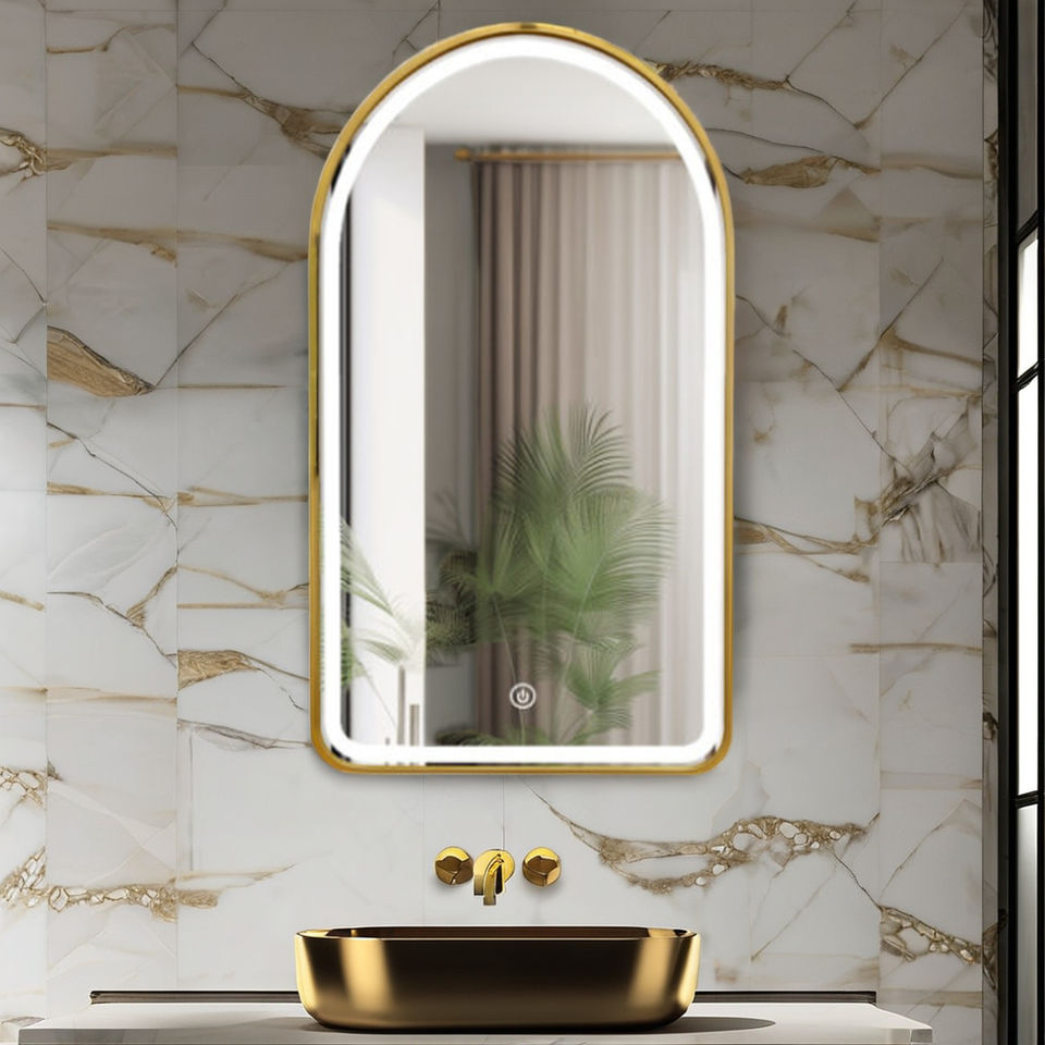 Factory Arched Bathroom Mirror with Light Led Mirror Decor Wall Espejos ...