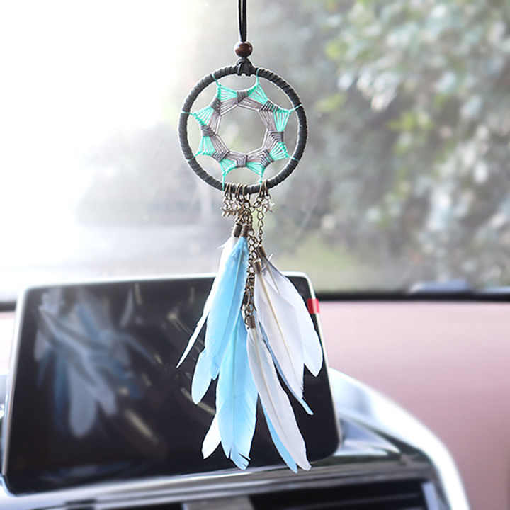 Wholesale Mini Dream Catcher Feather Car Decor - Boho
