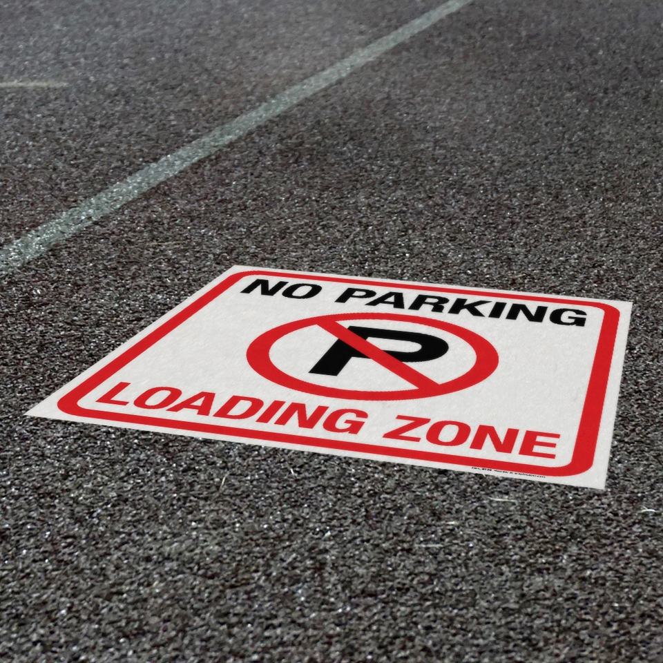 Custom Concrete Floor Aluminum Back Sticker Waterproof Outdoor Street ...