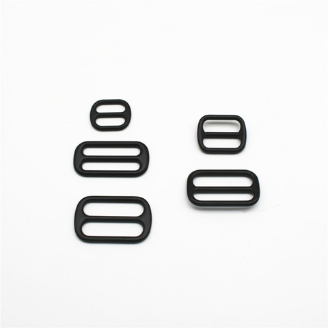 25mm Matte Black Metal Ladder Lock Buckle Slider Adjustable Buckles for ...