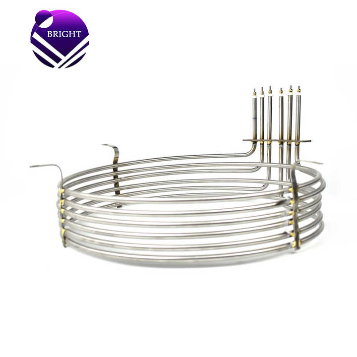 BRIGHT Industrial 220V 5KW Immersion SS304 Tubular Spiral Coil Heater ...