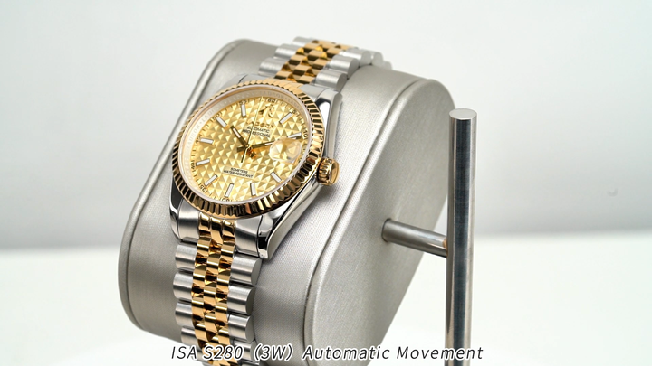 316L Stainless Steel Watch with Date Display & Luminous Functions