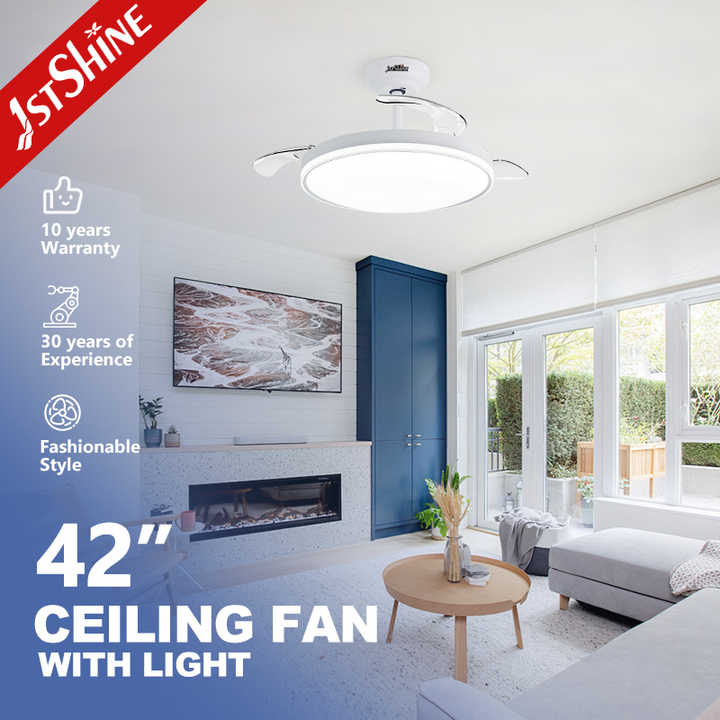 1stshine LED Ceiling Fan Bedroom DC Motor Eye Protect Led Lighting Thin ...
