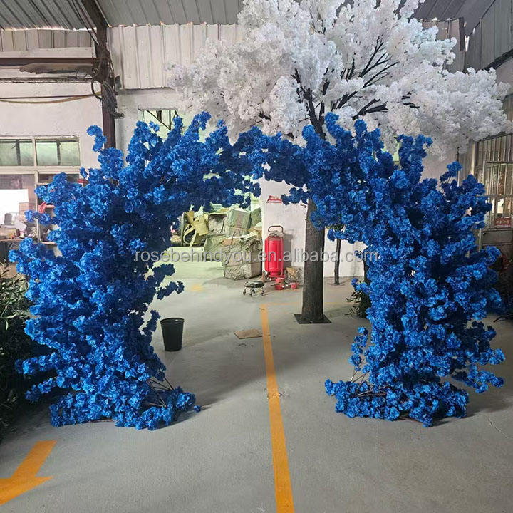 Artificial Cherry Tree Arch Door Road Lead Moon Arches Decor Flower ...