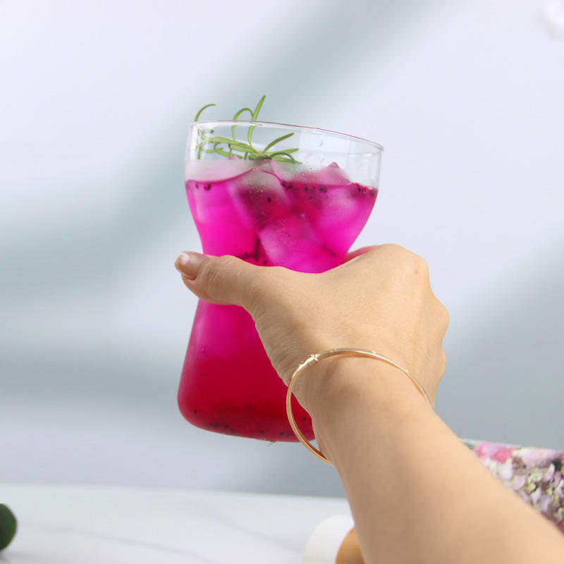 Wide Open High Borosilicate Heat Resistant Glass Cocktail Glasses ...