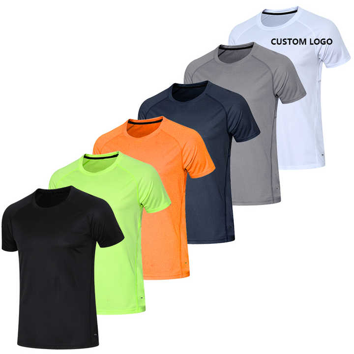 Men Quick Drying Polyester Shirts Cool Dry Breathable Short Sleeve ...