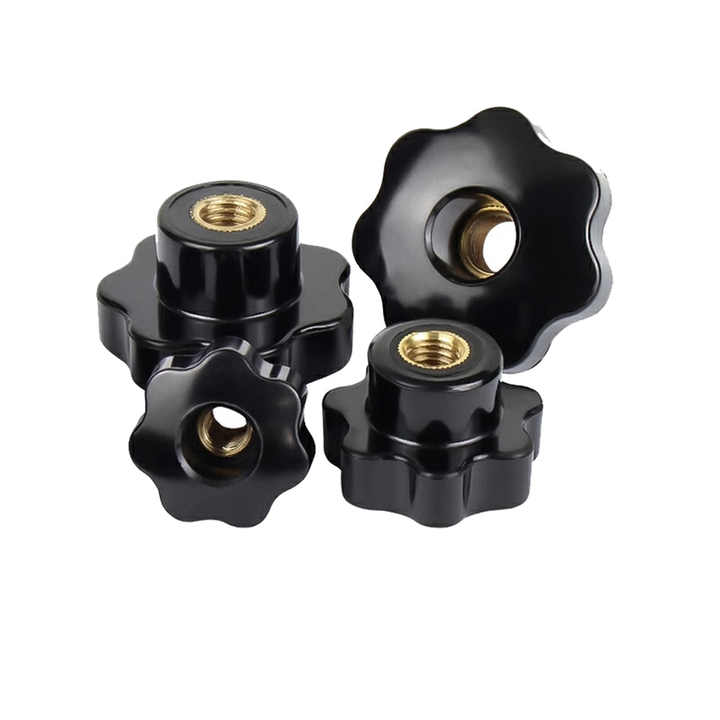 China Cheap Taper Knobs Plastic Handle Through Hole Knob Thumb Nut M8 ...
