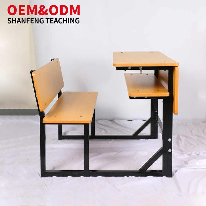 Modern Detachable Height Adjustable Double Classroom Desk and Chair Set ...